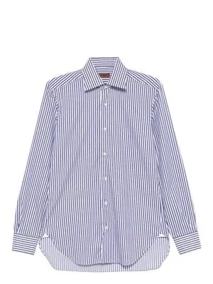 BARBA NAPOLI Striped Shirt - Blue