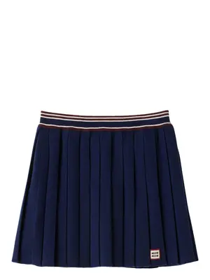 Miu Miu Pleated Mini Skirt - Blue
