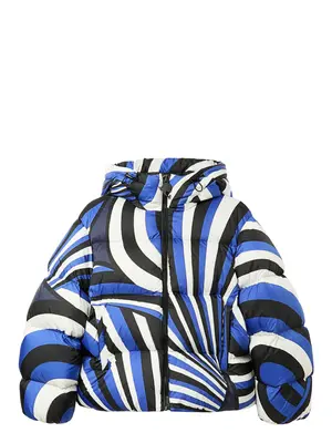 Emilio Pucci Iride-print Puffer Jacket - Blue
