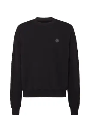 Philipp Plein Logo-patch Sweatshirt - Black