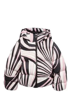 Emilio Pucci Iride-print Puffer Jacket - Black