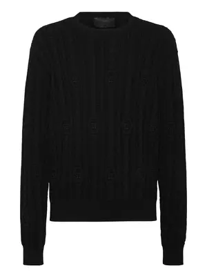 Philipp Plein Logo-embroidered Jumper - Black