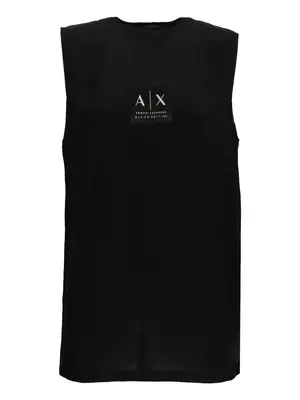 Armani Exchange Logo-print Tank Top - Black