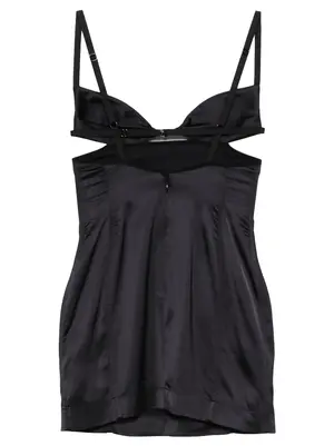 NENSI DOJAKA Petal Mini Dress - Black