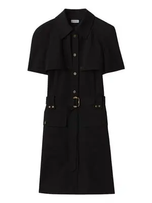 Burberry Wool Trench Dress - Black