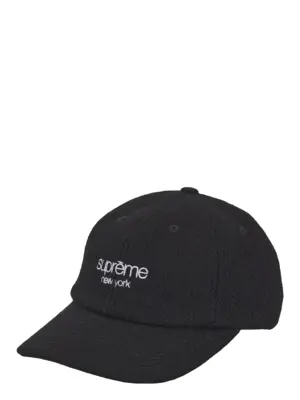 Supreme Harris Tweed 6-panel Cap - Black