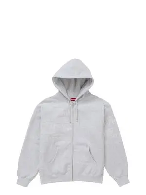 Supreme Hooded Zip-up Sweatshirt - Ash Grey