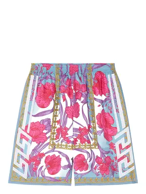 Versace Printed Shorts - Purple