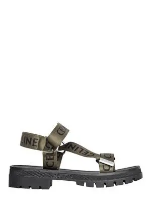 Celine Leo Strappy Sandal - Khaki Black