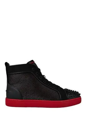 CHRISTIAN LOUBOUTIN Lou Spikes Orlato Flat - Black/loubi