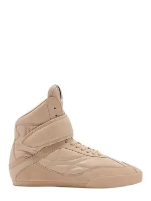 Chloé High-top Leather Sneakers - Tan