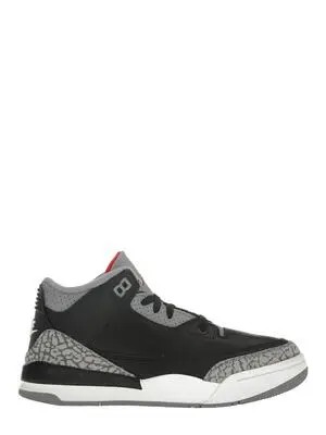 JORDAN Cement 3 Retro Sneakers - Black/fire Red/cement Grey