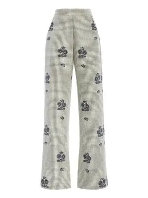 ONE/OF Offil Floral Woven Straight-leg Pants - Print
