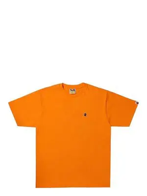 A BATHING APE Ape Head One Point Tee Shirt - Orange