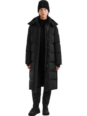 Rudsak Mao Long Quilted Down Coat - Black