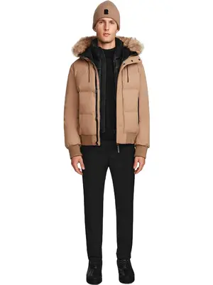 Rudsak Quilted Down Bomber Jacket - Brown