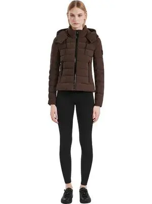 Rudsak Fitted Lightweight Down Puffer - Brown