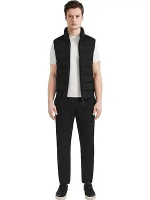 Rudsak Merlo Quilted Mixed-media Vest - Black