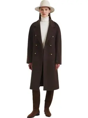 Rudsak Kourt W Belted Wool-cashmere Coat - Brown
