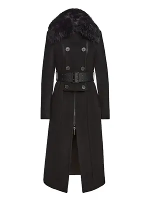 Rudsak Virginie Wool-cashmere Blend Peacoat - Black