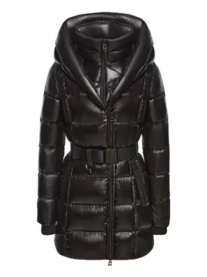Rudsak Fitted Quilted Down Puffer Jacket - Black