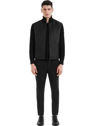 Rudsak Hybrid Knit And Quilted Sweater Jacket - Black