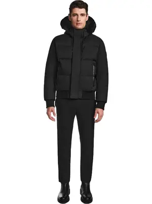 Rudsak Quilted Down Bomber Jacket - Black