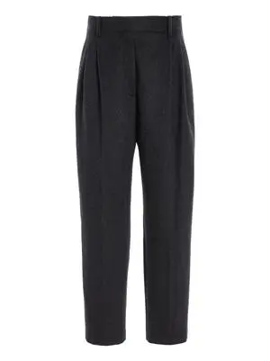 THE ROW Richelle Cashmere Straight-leg Pants - Grey