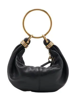 Chloé Bracelet-handle Leather Shoulder Bag - Black