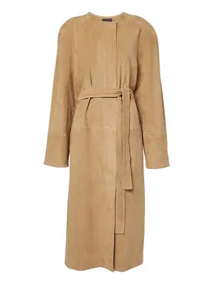 Stouls Stouls Dietrich Suede Coat Beige