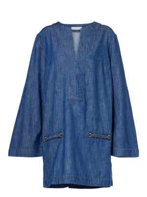 Zimmermann Wylie Denim Tunic - Blue