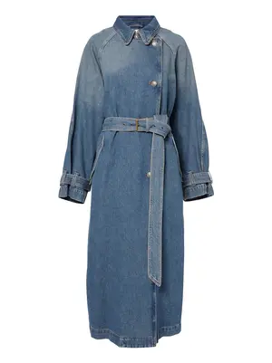 Isabel Marant Étoile Brekka Denim Coat - Blue