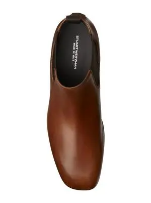 STUART WEITZMAN Adwin Leather Chelsea Boots - Medium Brown