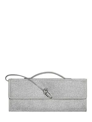Bottega Veneta Andiamo Clutch White Moonlight/silver
