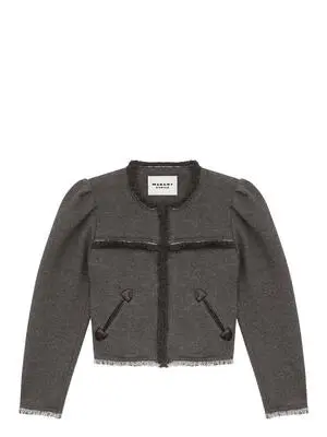 MARANT ETOILE Delphina Cropped Jacket - Anthracite