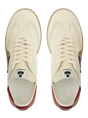 Isabel Marant Kaycee Low-top Sneakers - Ivory/red