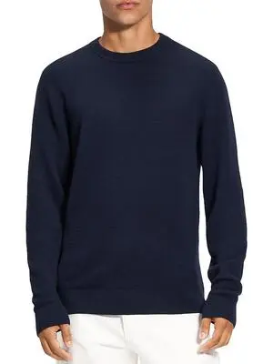 Theory Maden Textured Crewneck Sweater - Baltic