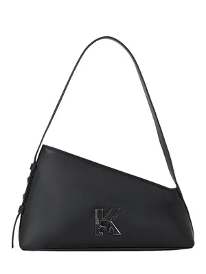 Karl Lagerfeld Logo-plaque Shoulder Bag - Black