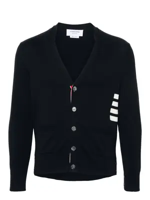 THOM BROWNE Thom Browne V-Neck Cotton Cardigan