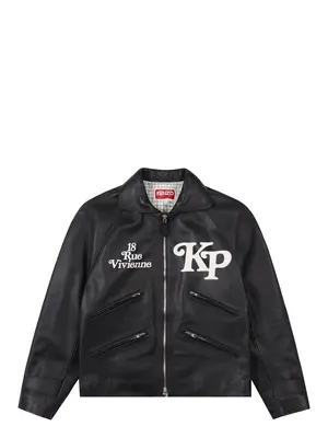 Kenzo X Verdy Motorcycle Leather Jacket - Black