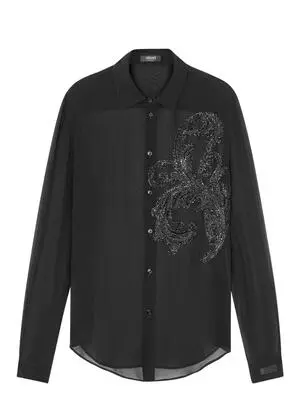 VERSACE Barocco Leaf Embroidered Shirt