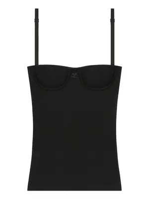 COURREGES Lingerie Interlock Top - Black