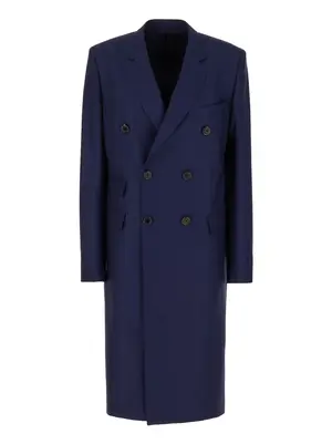 ARMARIUM Nathan Double-breasted Coat - Blue