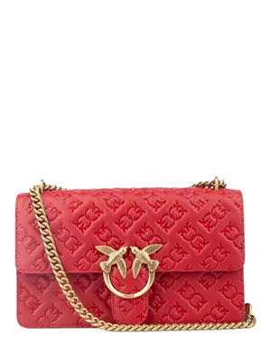 Pinko Mini Love One Cross Body Bag - Red