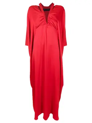 GLORIA COELHO X Isabella Fiorentino Kaftan-style Maxi Dress - Red