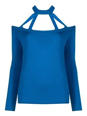 GLORIA COELHO Asymmetric Jumper - Blue