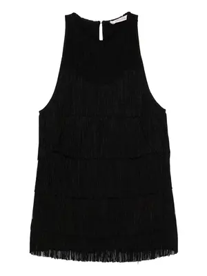 Dorothee Schumacher Fringed Top - Black