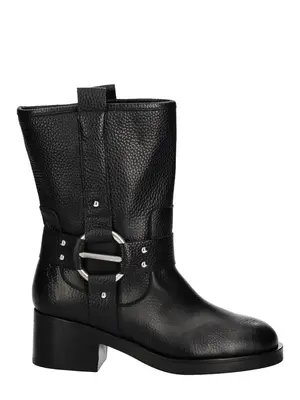 Karl Lagerfeld 55mm Brooklyn Leather Boots - Black