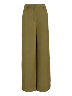 ALBERTA FERRETTI Alberta Ferretti Button-Fastening Palazzo Trousers