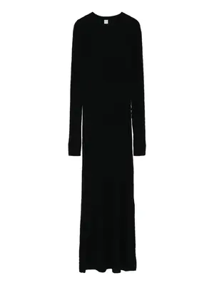 TOTEME Cable-knit Maxi Dress - Black